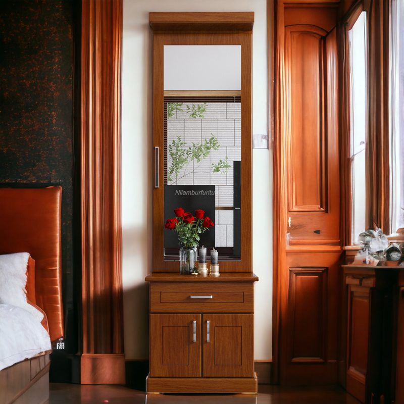 ELVIN TEAK WOOD DRESSING TABLE – Nilambur Furniture