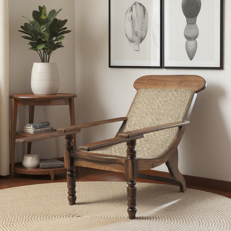 DEVA TEAK WOOD PLANTATION CHAIR – Nilambur Furniture
